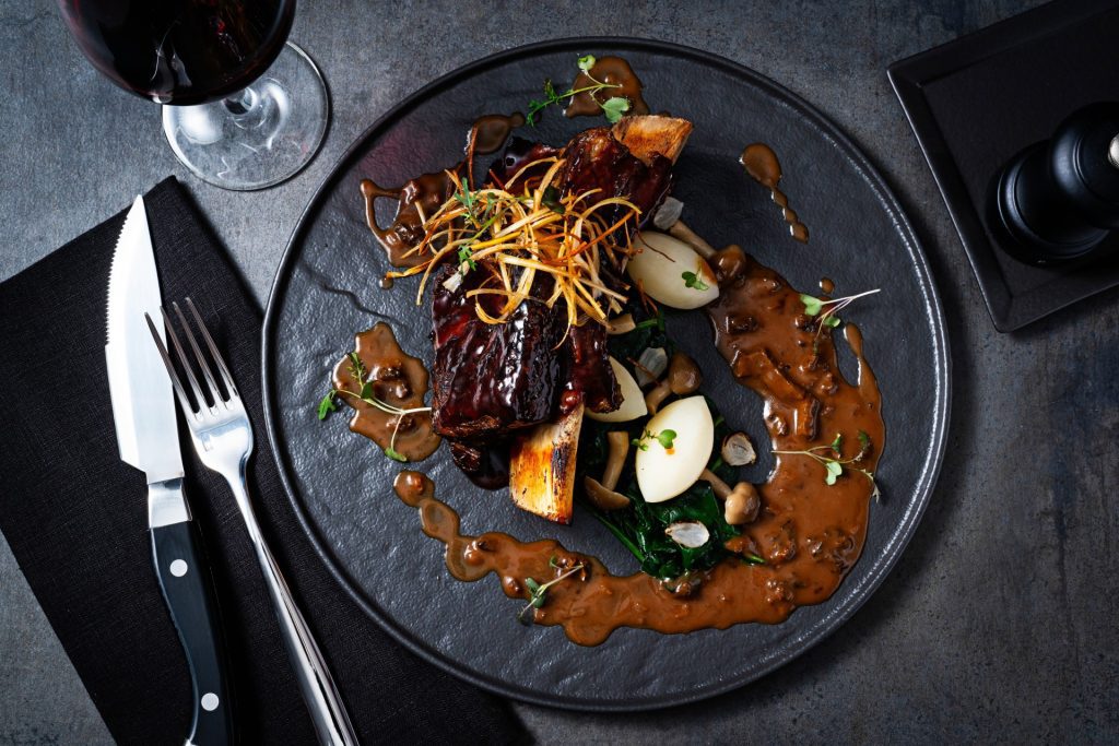 Seared Short Ribs with Red Wine & Beer Sauce | Cuisine Solutions